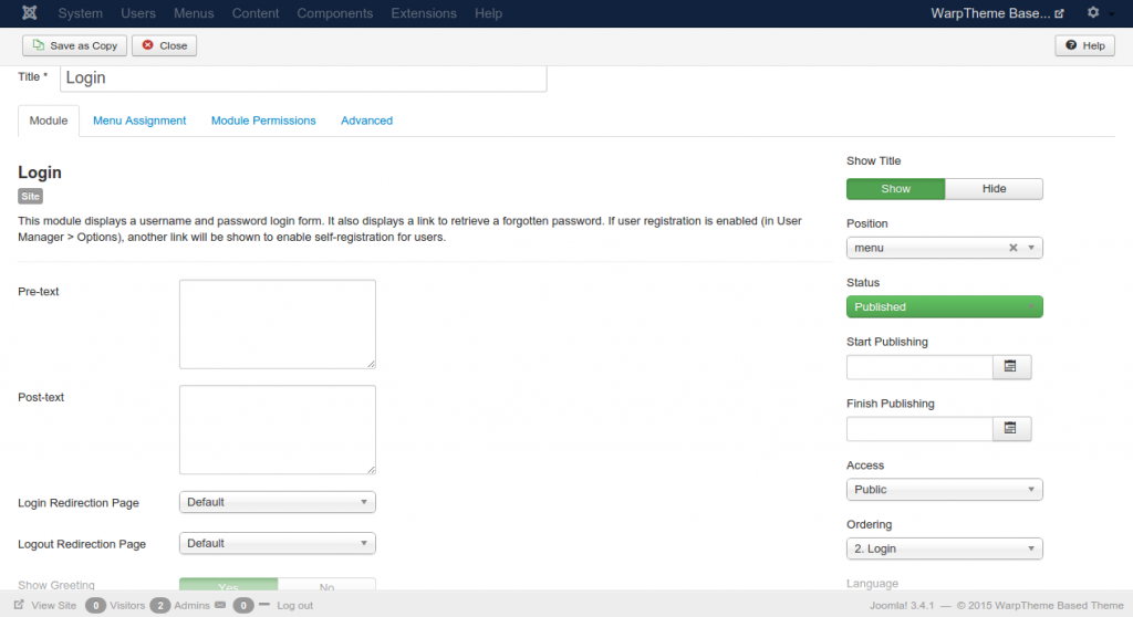 WT Fiber Documentation • WarpTheme