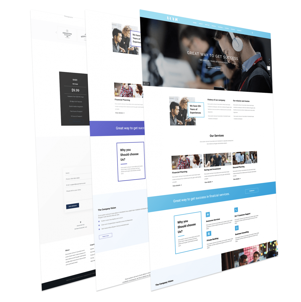 Creative Business One-Page Wordpress Theme - WT Folio