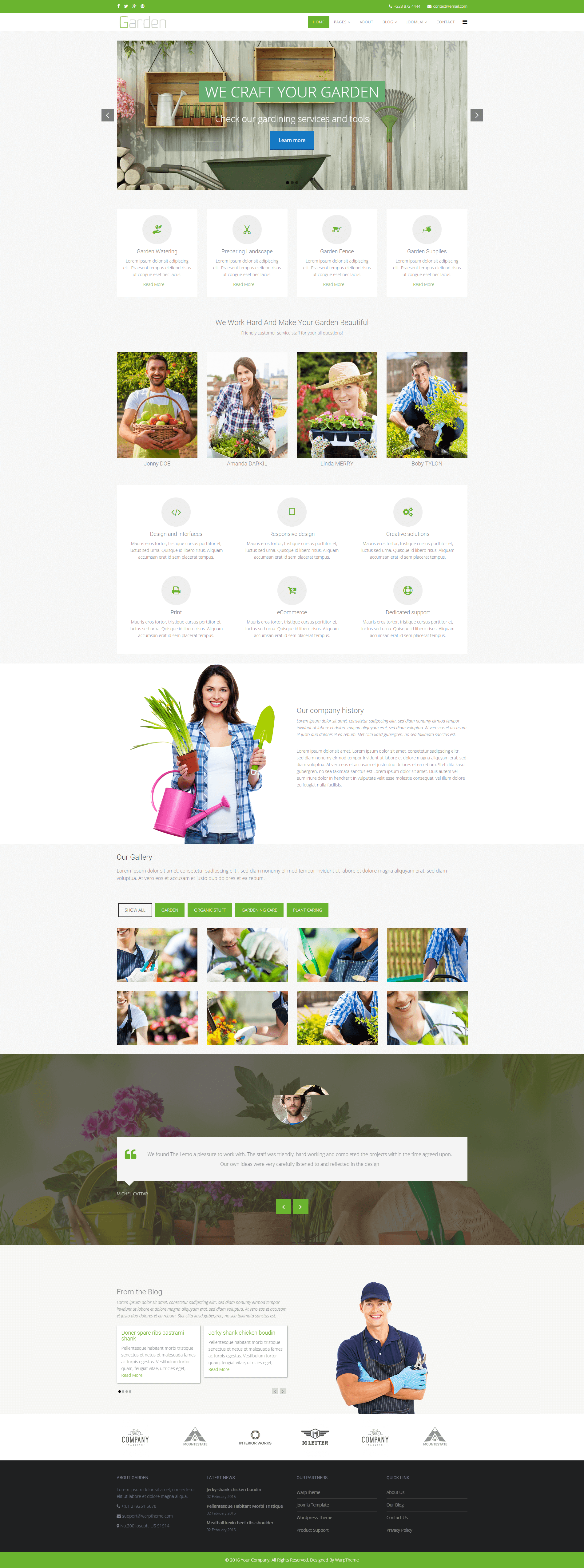 Garden Documentation • Free Responsive Joomla Templates, free Wordpress ...