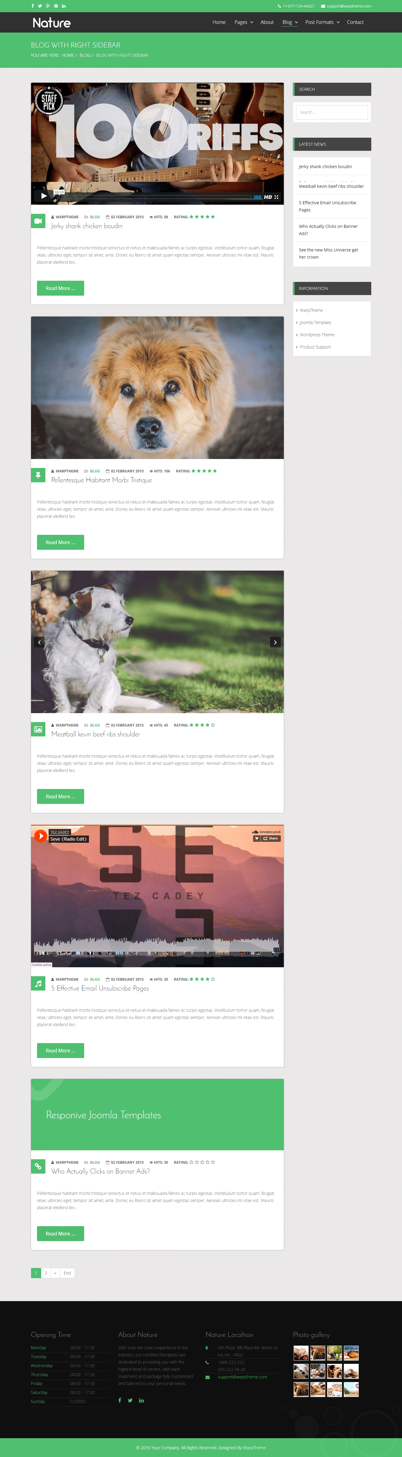 Nature Documentation • Free Responsive Joomla Templates, free Wordpress ...