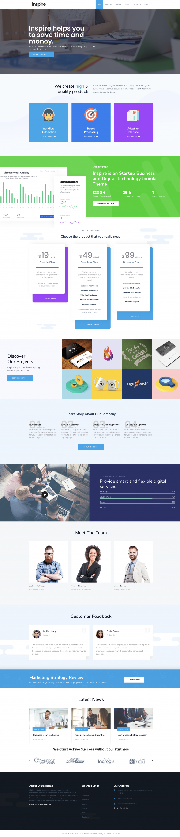 Inspire Documentation • WarpTheme