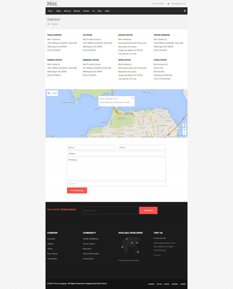 Mini Documentation • WarpTheme