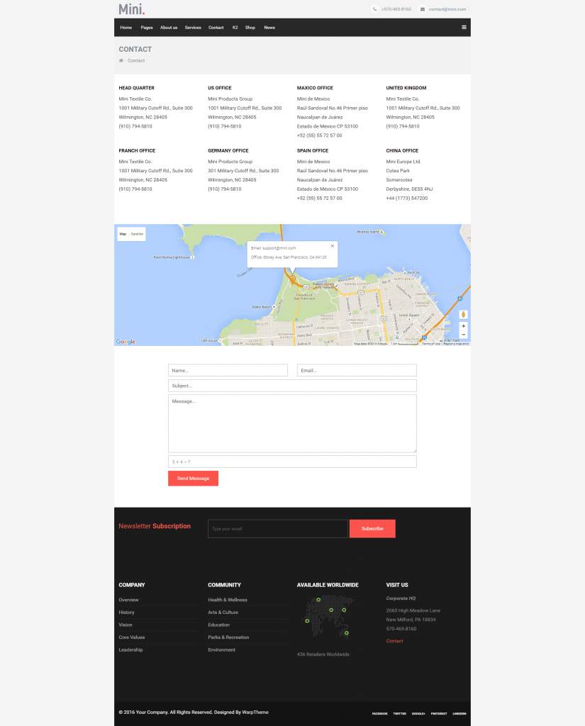 Mini Documentation • WarpTheme