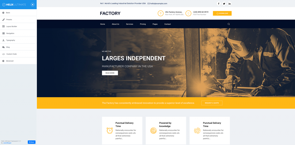 Factory documentation • WarpTheme