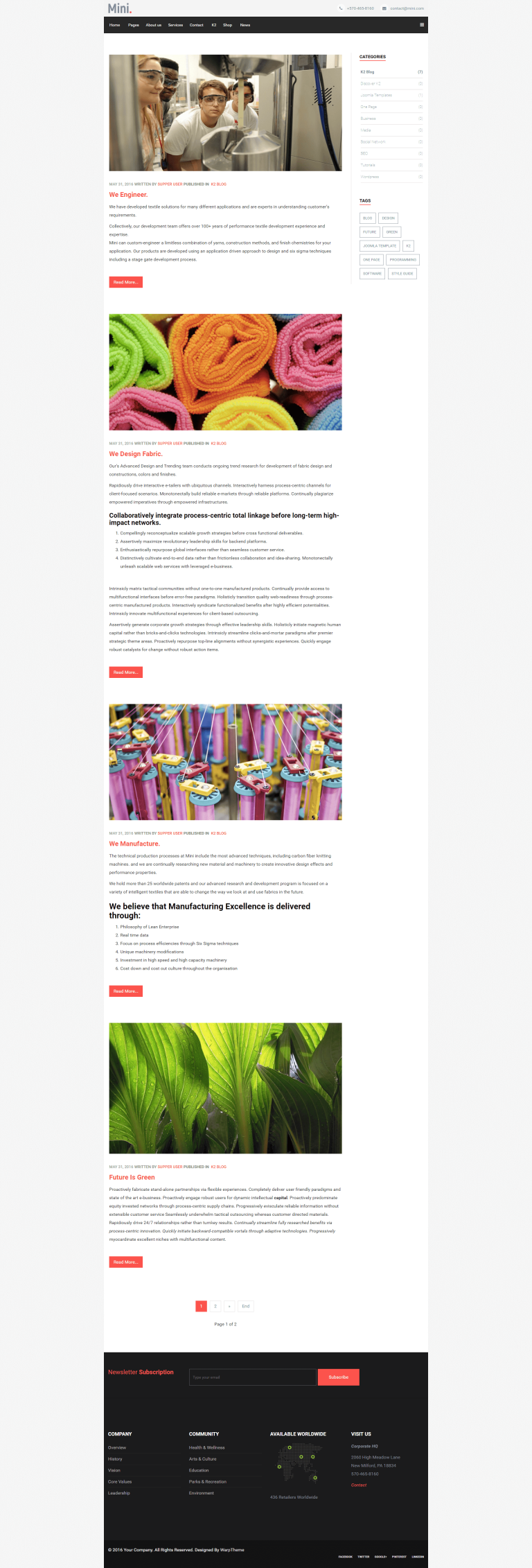 Mini Documentation • WarpTheme