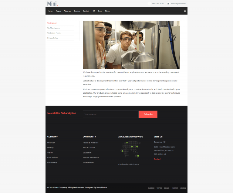 Offshore Documentation • WarpTheme