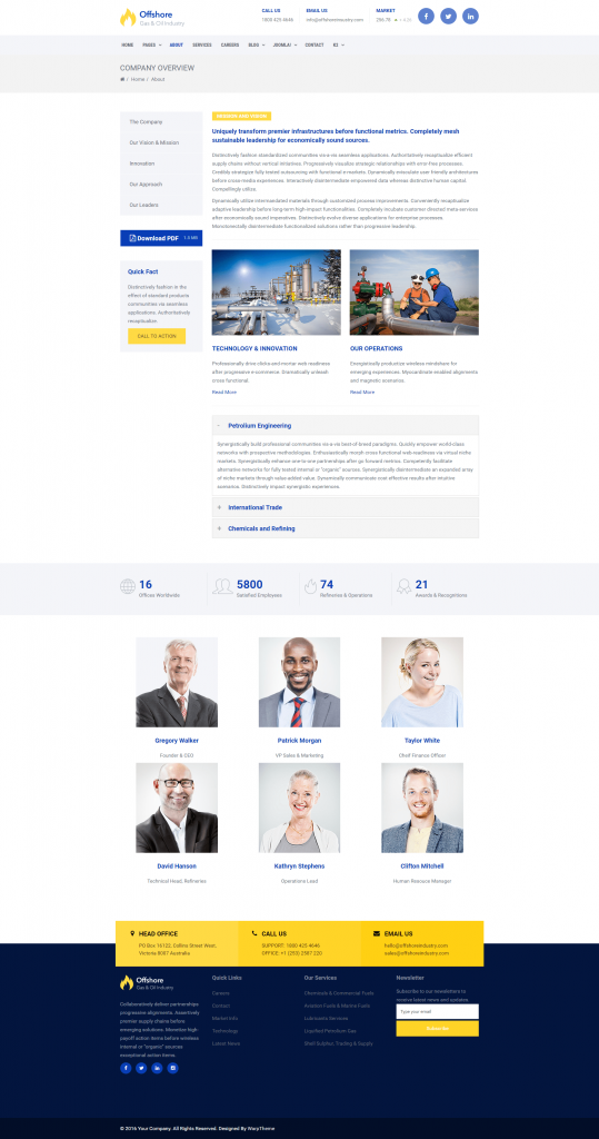 Offshore Documentation • WarpTheme