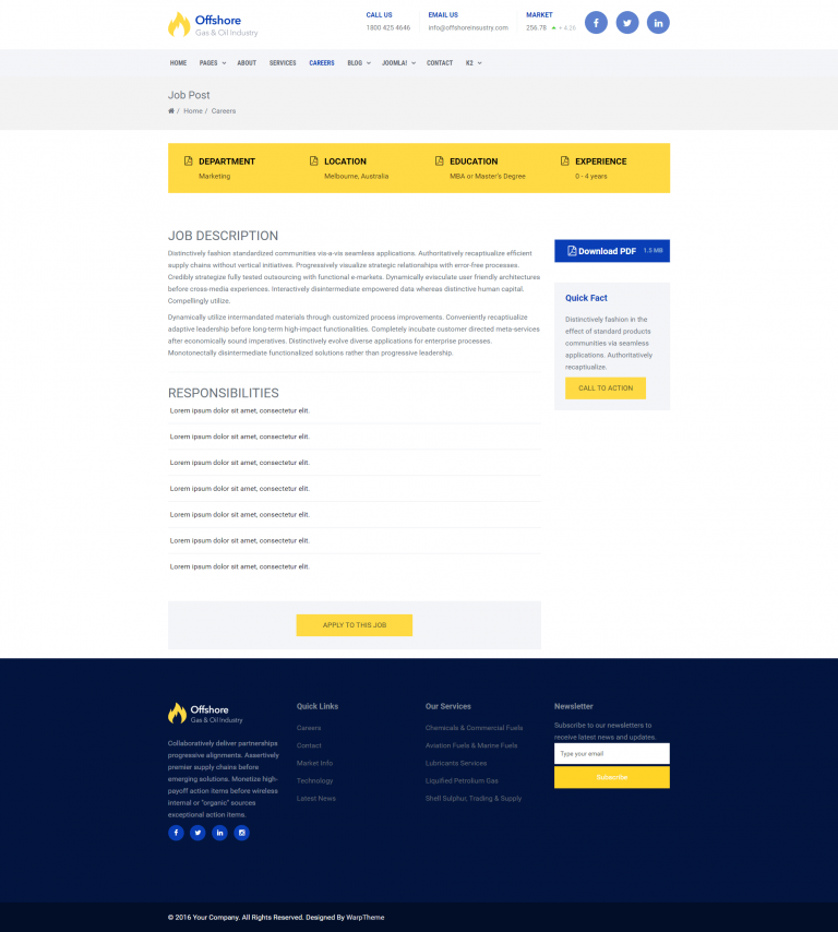 Offshore Documentation • WarpTheme