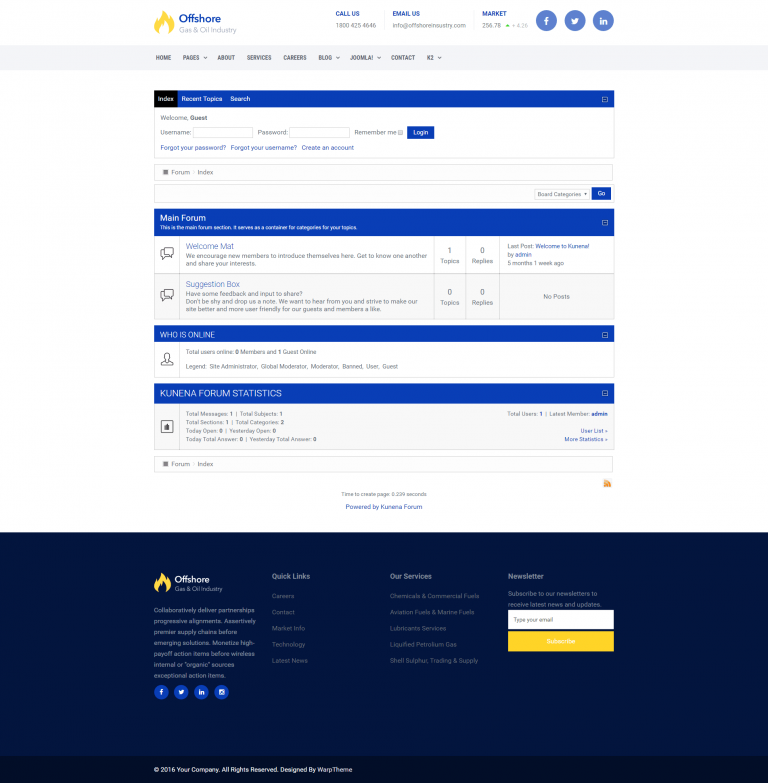 Offshore Documentation • WarpTheme