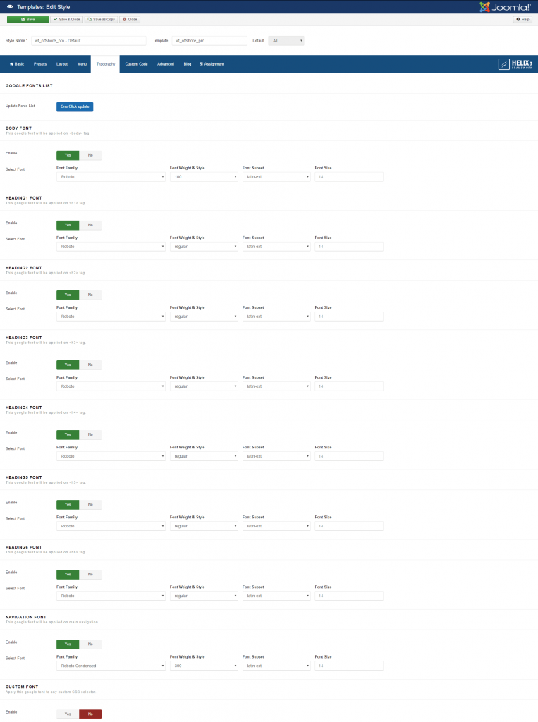 Offshore Documentation • WarpTheme