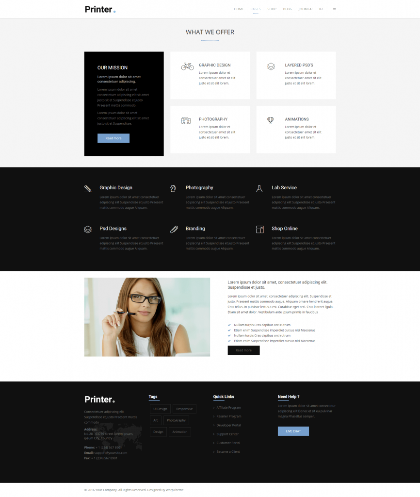 Printer Documentation • WarpTheme