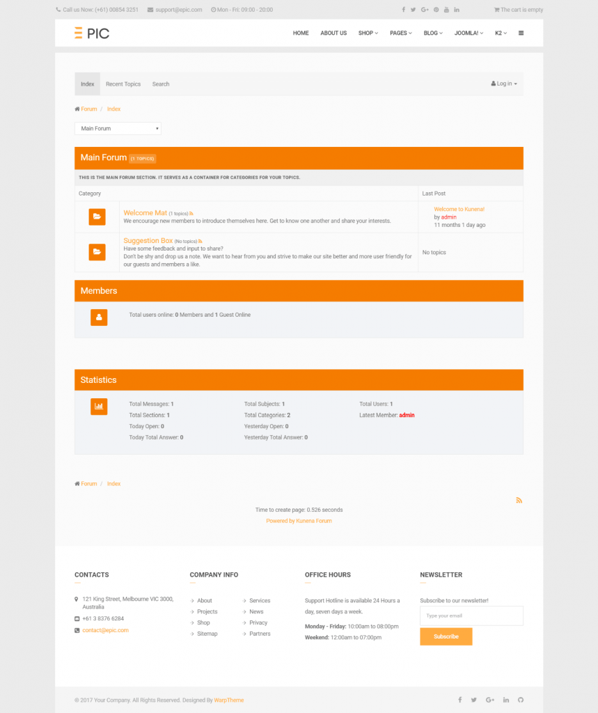 Epic Documentation • WarpTheme