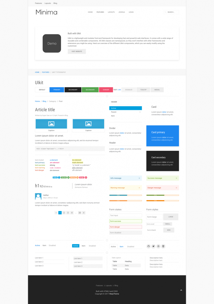 Minima Documentation • WarpTheme