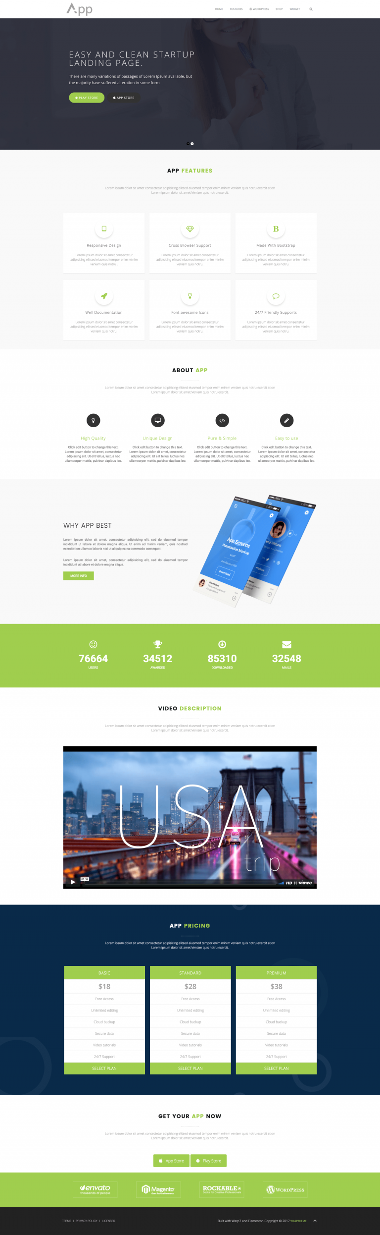 App Wordpress Documentation • WarpTheme