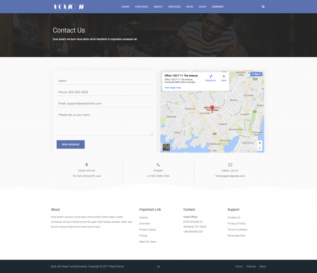 Folio II Wordpress Documentation • WarpTheme