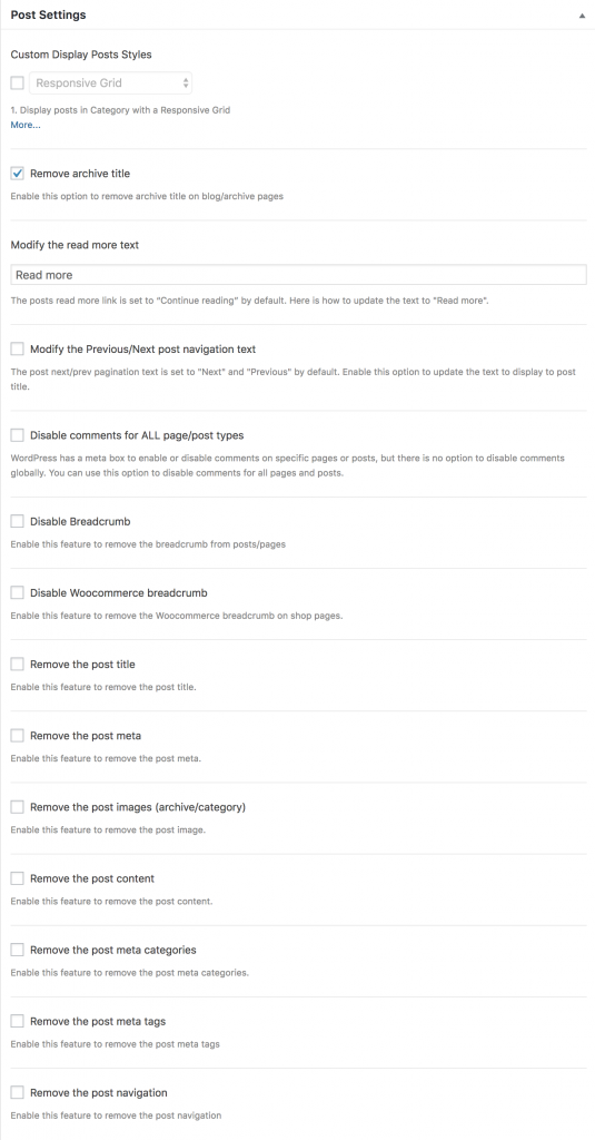 Inspire Wordpress Documentation • WarpTheme