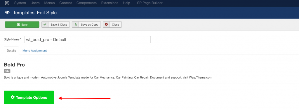 Bold Documentation • WarpTheme