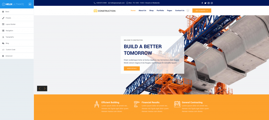 Construction II Documentation • WarpTheme